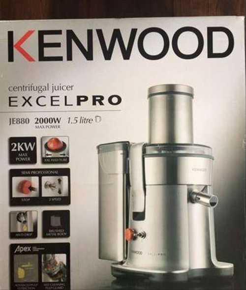 Соковыжималка kenwood excel pro je880