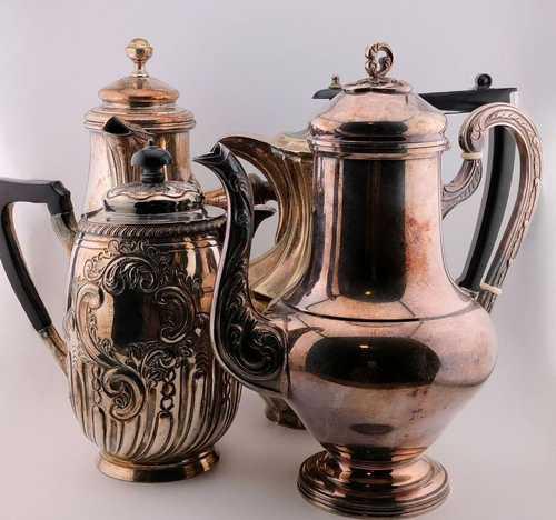 Кофейник. Чайник. Европа. Посеребрение