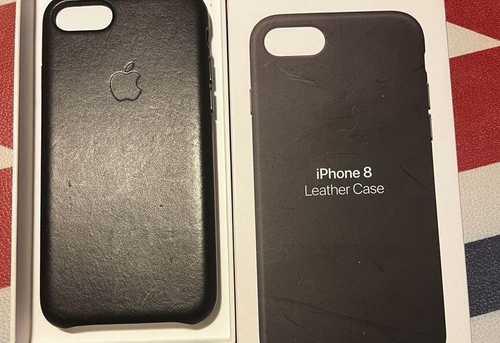 Чехол кожаный для iPhone 8 Leather Case оригинал