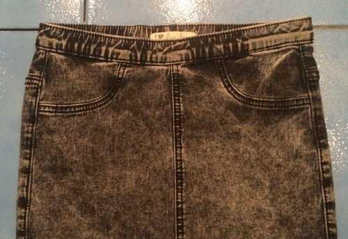 Юбка джинсовая на резинке