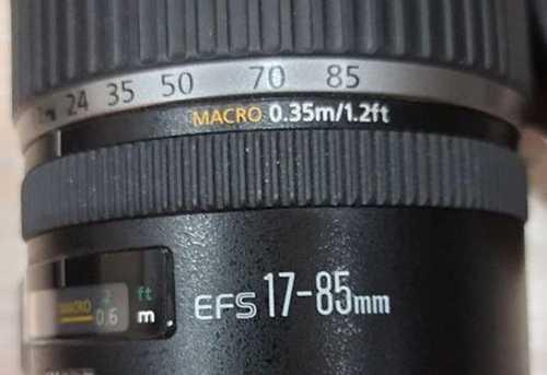 Macro Canon ef-s 17-85 USM. Japan