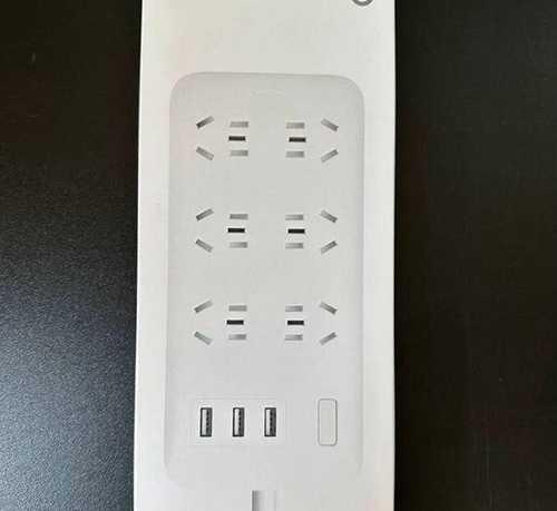 Удлинитель Xiaomi Mi Power Strip 6 розеток, 3 USB