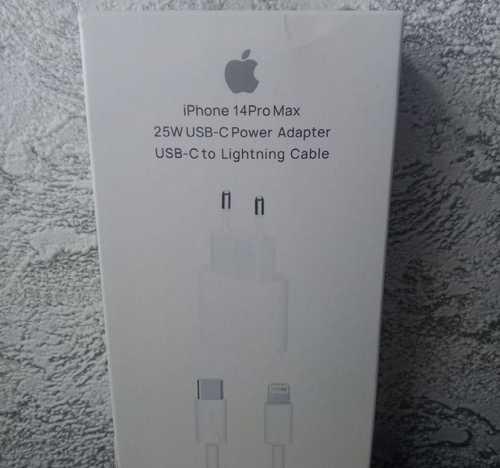 Зарядка 25w iPhone блок  кабель USB-C to Lightng