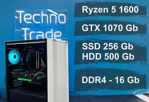 Игровой пк Ryzen 5 1600 GTX 1070 8Gb SSD