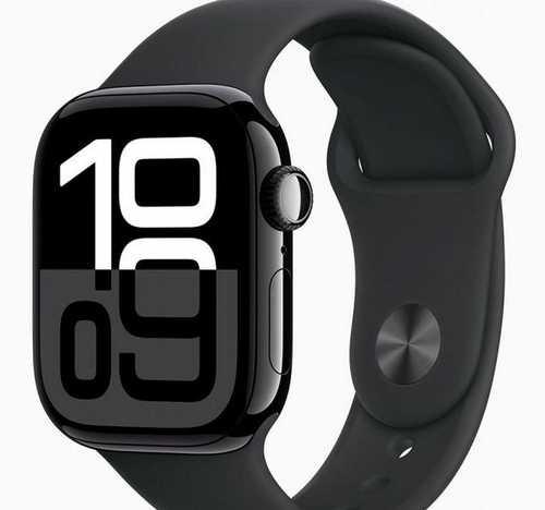 Смарт-часы Apple Watch Series 10 GPS 42мм Jet Black Al Black Sport Band - M/L