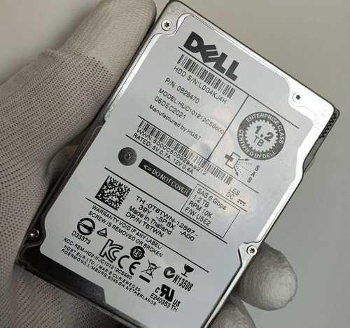 HDD SAS 2.5 10K6G hgst 1.2tb новый Dell