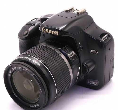 Canon EOS 450D kit (пробег 17500 кадров)