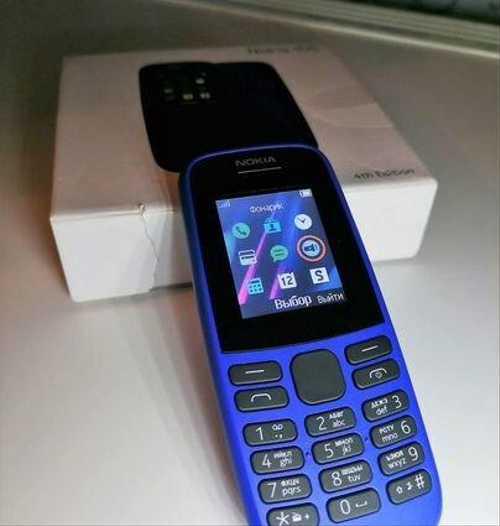 Сотовый телефон Nokia 105 (Нокиа 105) новый