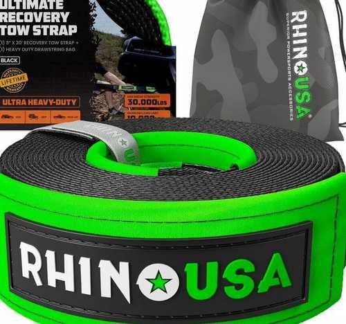 Буксировочный ремень Rhino USA 3" x 20'
