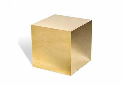 Куб золотой металлизированный