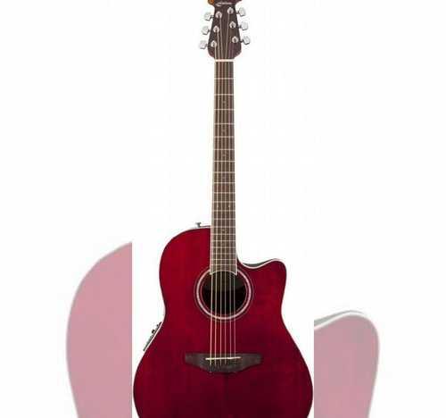 Ovation CS24-RR Celebrity Standard Mid Cutaway Ruby Red, Электроакустическая гитара с вырезом