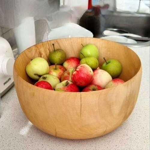 Деревянная миска для фруктов