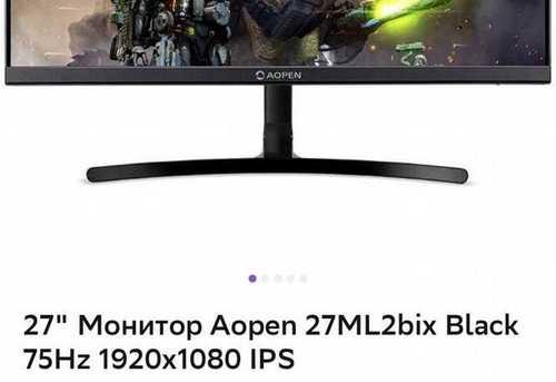 27" Монитор 75гц Aopen 27ML2bix 1920x1080 IPS