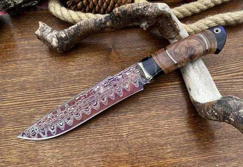 Охотничий подарочный нож из мозаичного дамаска
