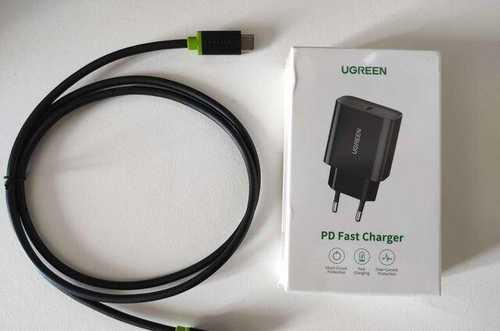 Зарядное устройство Ugreen PD 20W + кабель