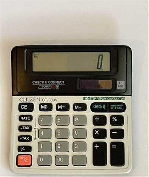 Калькулятор настольный бухгалтерский citizen