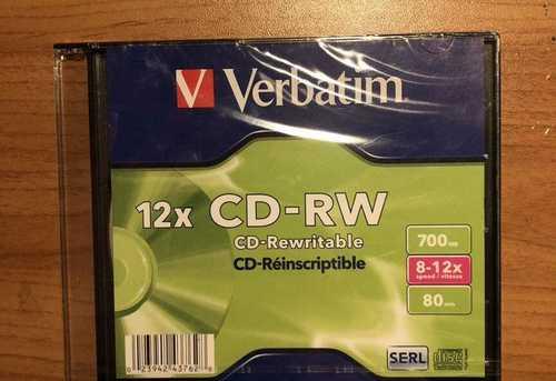 Диск verbatim 12x CD-RW