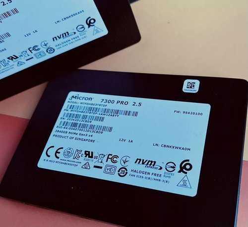 Серверные SSD Micron 7300 PRO 3.84tb U.2