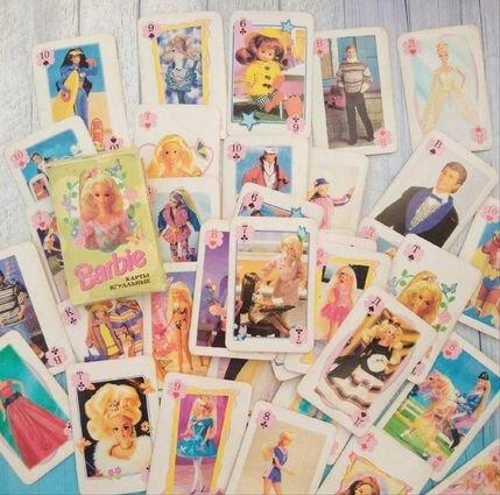 Карты игральные 90-х барби коллекционные карточки
