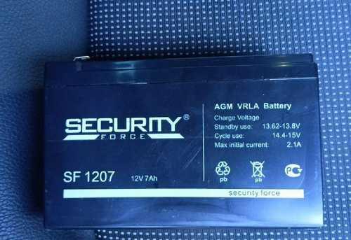 Аккумулятор AGM security force SF 1207 12V 7Ah