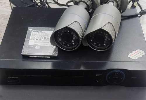 Комплект видеонаблюдения 2 камеры