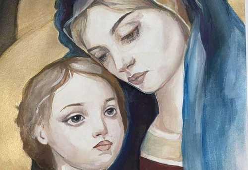 Картина Дева Мария и Иисус Христос А2