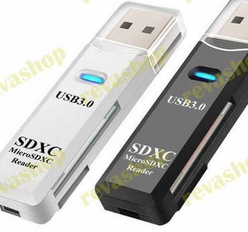 Картридер USB 3,0 2 в 1 Micro SD TF