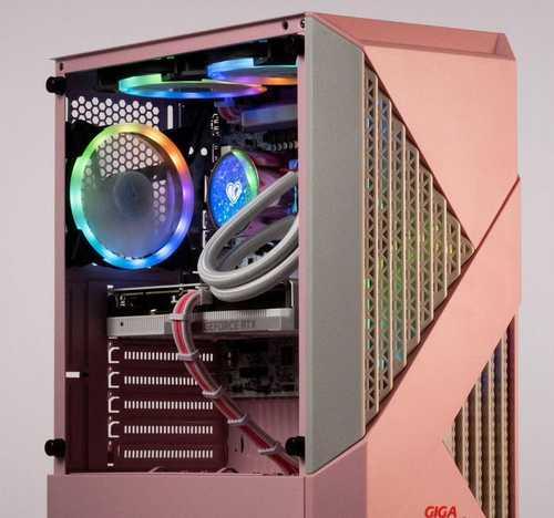 Игровой пк paladin336 GTX 1660 Super 6GB б.у. Ryzen 5 5500 Evesky firerose F3-A pink