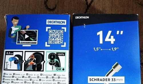 Камера для велосипедной шины r14 Decathlon