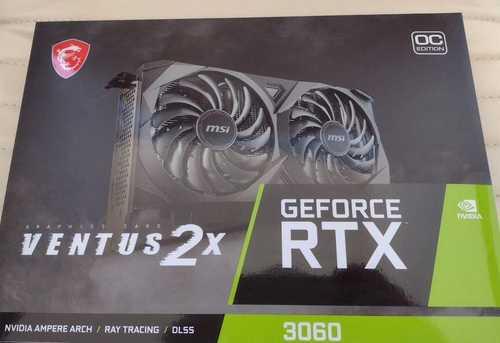 Видеокарта MSI GeForce RTX 3060 ventus 2X 12G