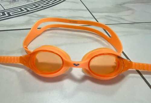 Детские плавательные очки arena оранжевые