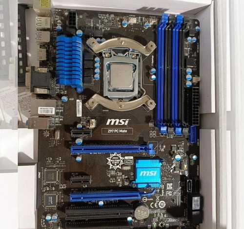 Материнка Z97 PC Mate   i7 4770   озу ddr3 24гб