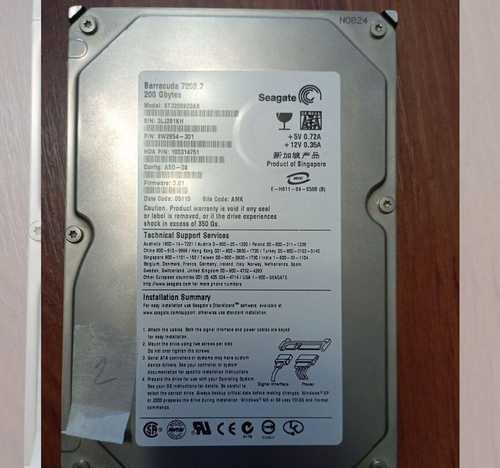 Жесткий диск seagate 200gb