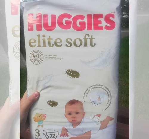 Подгузники Huggies elite soft 3