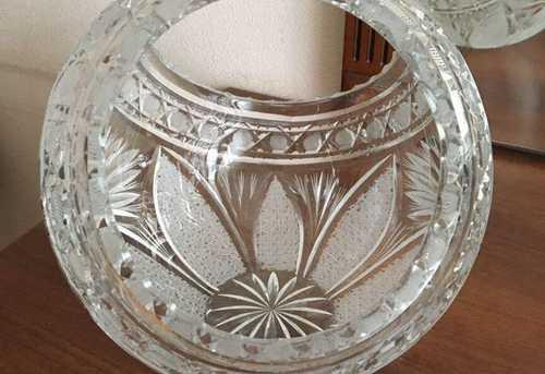 Хрустальная ваза СССР в форме шара