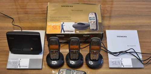 Радиотелефон Dect Siemens Gigaset SL150 + 4 трубки