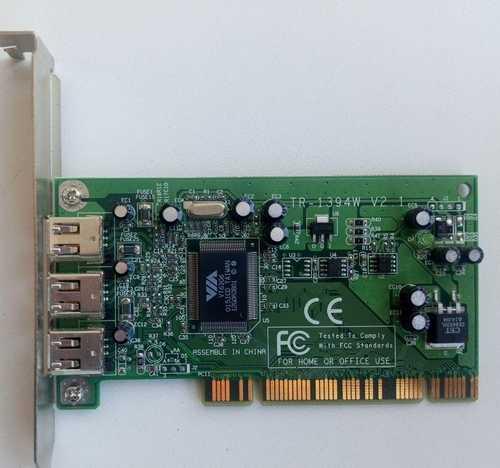 Контроллер Tekram TR-1394W FireWire PCI ieee 1394