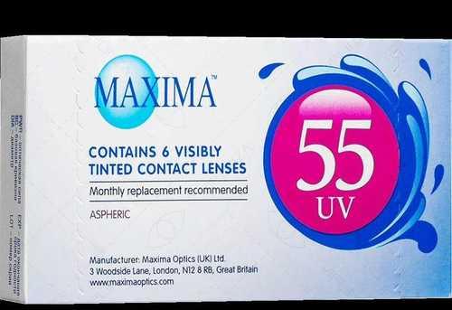 Линзы контактные мягкие maxima 55 UV