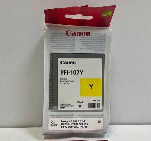 PFI-107Y (6708B001) Картридж Canon