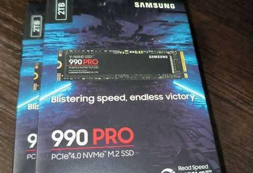 Новые оригинальные M.2 NVMe Samsung 990 Pro 2Tb