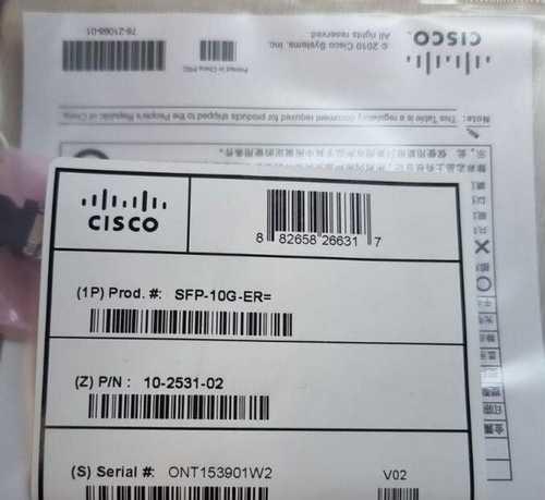 Модуль оптический Cisco SFP-10G-ER NEW C ндс