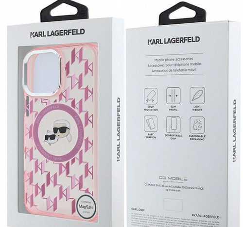 Чехол Lagerfeld для iPhone 16 Pro Max NFT Karl & C