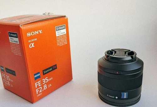 Объектив Sony Sonnar T* FE 35mm f/2.8 ZA