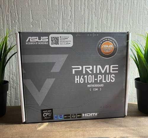 Новая Материнская плата asus Prime H610I-plus DDR5