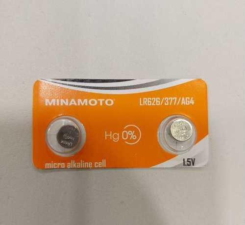 Батарейка Minamoto AG4 BL10, 1.5В, LR626