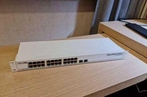 Гигабитный коммутатор Mikrotik CSS326-24G-2S+RM