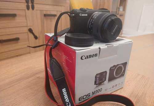 Canon EOS m100 kit 15-45mm (беззеркалка)