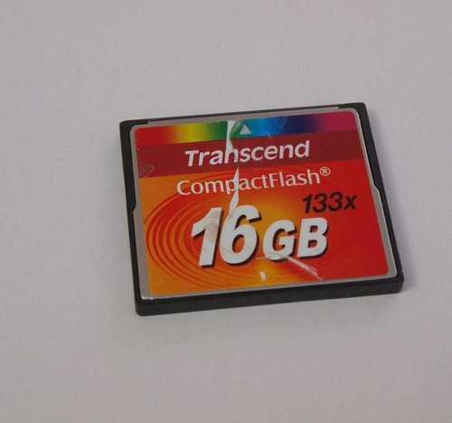 Карта памяти Compact Flash Transcend 16GB