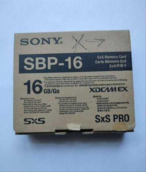 Sony sbp-16 карта памяти из комплекта