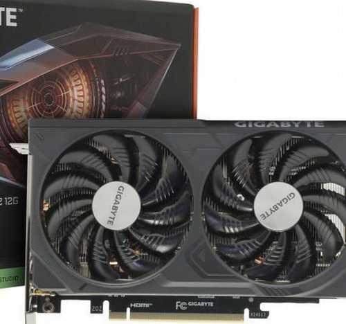 Игровая видеокарта gigabyte Windforce GV-N4070WF2OCV2-12GD GeForce RTX 4070 12 Гб gddr6